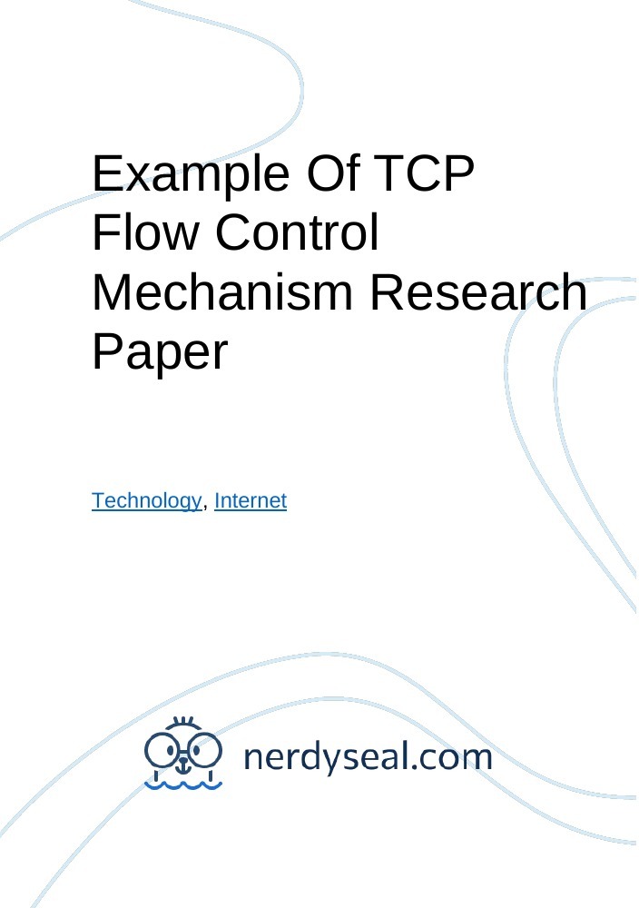 Example Of TCP Flow Control Mechanism Research Paper - 344 Words ...