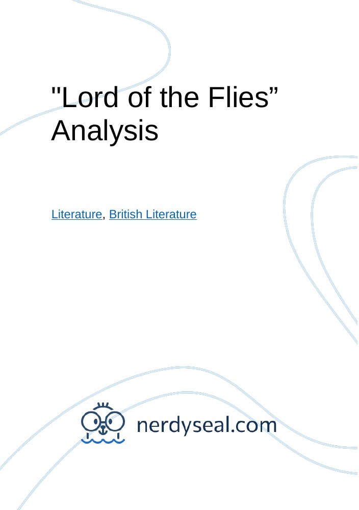 "Lord of the Flies" Analysis - NerdySeal