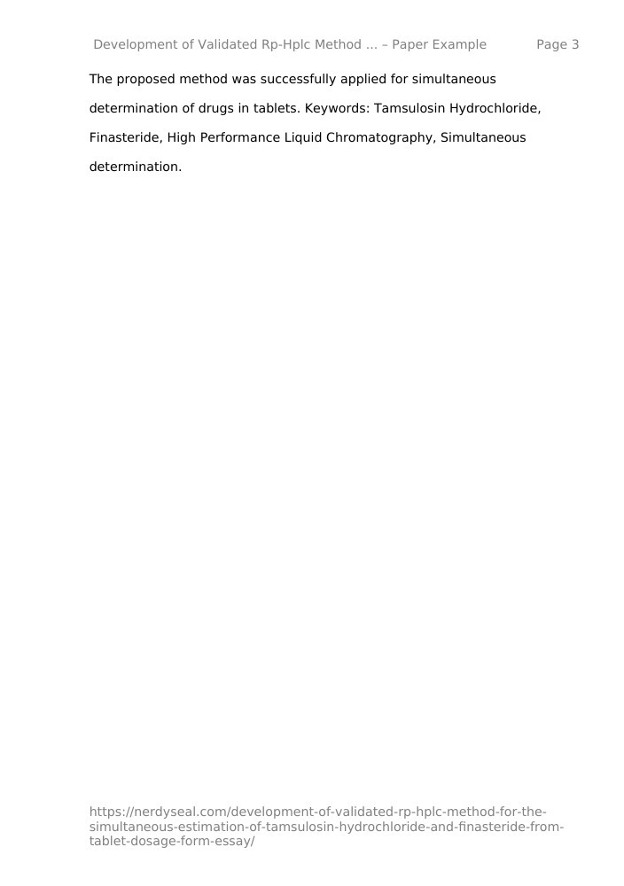 Development Of Validated Rp Hplc Method For The Simultaneous Estimation