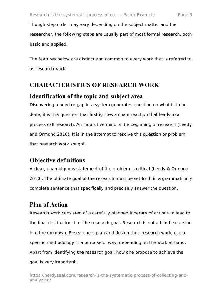 Research Is The Systematic Process Of Collecting And Analyzing 3538 Words Nerdyseal