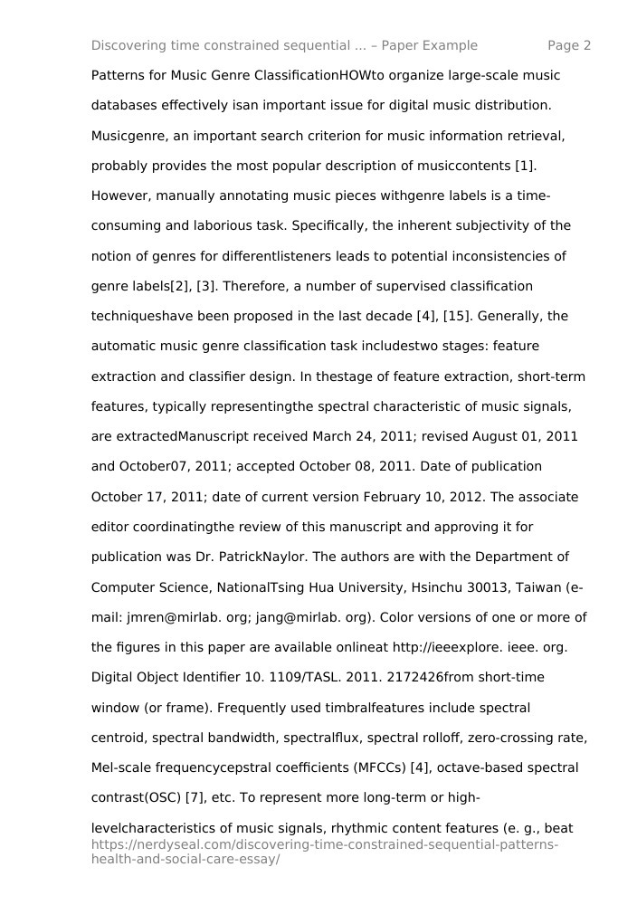 Discovering Time Constrained Sequential Patterns Health And Social Care