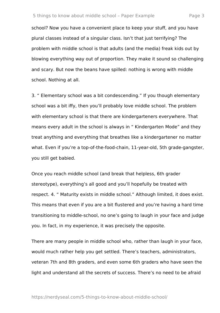 5 Things To Know About Middle School 621 Words NerdySeal 5-things-to-know-about-middle-school-621-words-nerdyseal